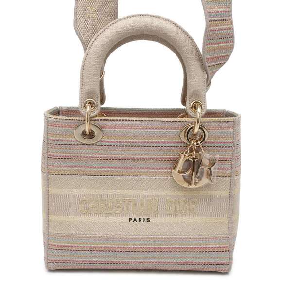 Dior | Bags | Christian Dior Lady Delight Canvas 2way Shoulder Bag ...